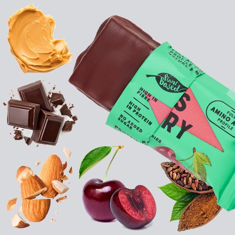 Planet Superfood Sport Recovery Protein Bars – Cherry Chocolate (12 CT ...