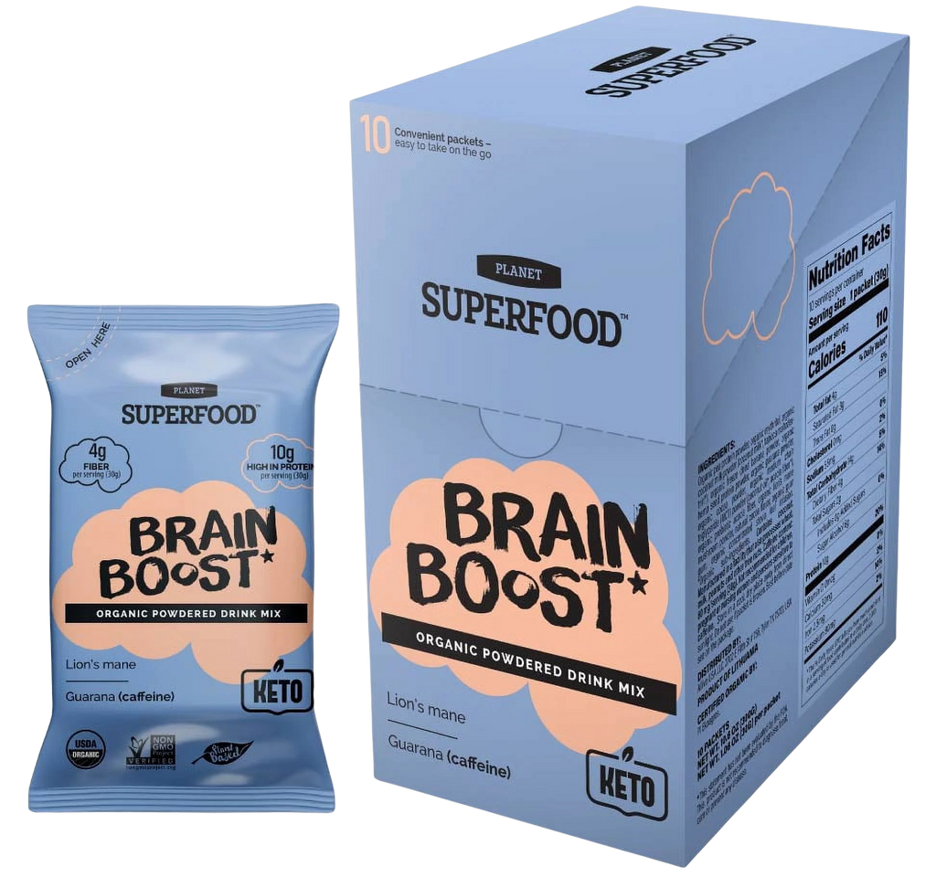 Planet Superfood Organic Powdered Drink Mix - Brain Boost (10CT) – Martie