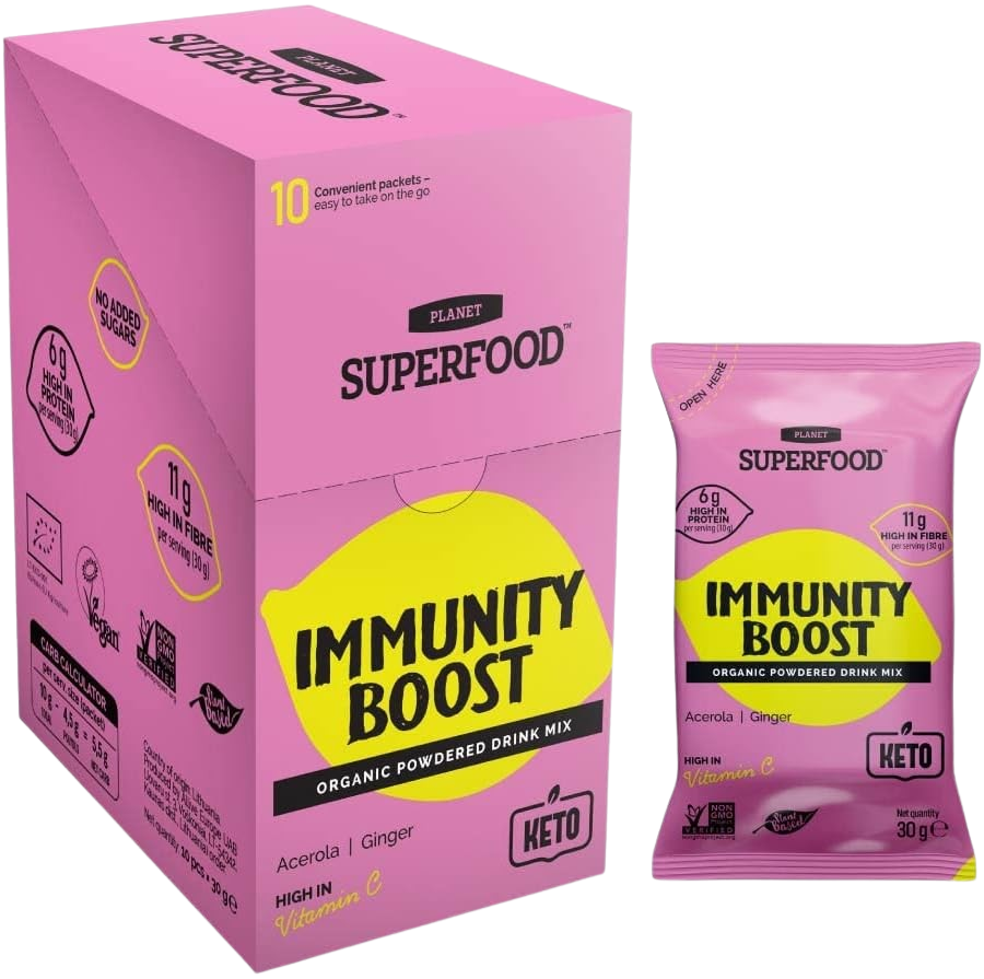 Planet Superfood Organic Powdered Drink Mix - Immunity Boost (10CT ...