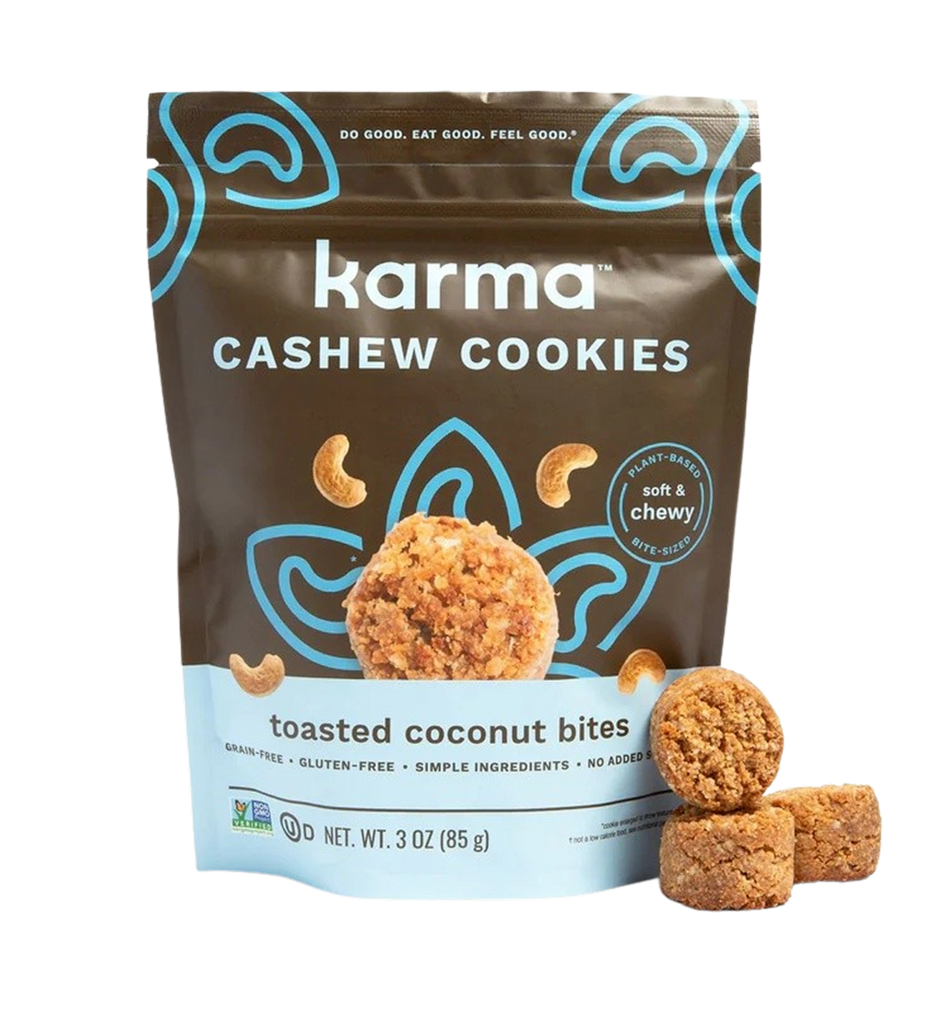 Karma Nuts Toasted Coconut Cashew Cookie Bites (6 Pack) – Martie