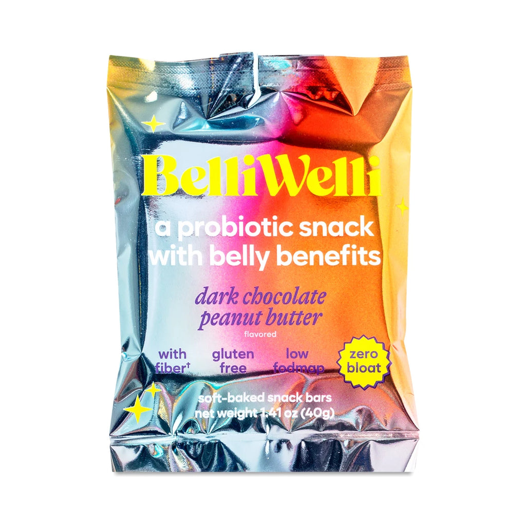 Belliwelli Zero Bloat Probiotic Snack Bar - Dark Chocolate Peanut ...