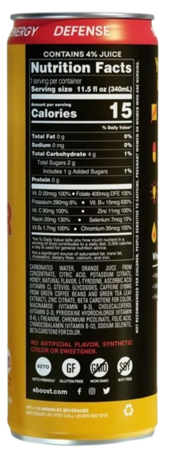 EBOOST Super Fuel Orange Mango – Martie