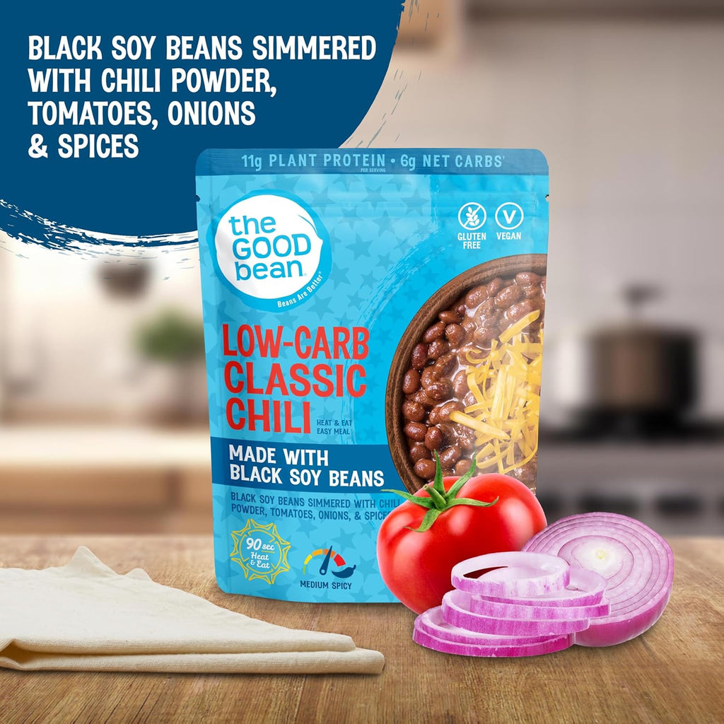 The Good Bean Low-Carb Classic Chili Made with Black Soy Bean – Martie
