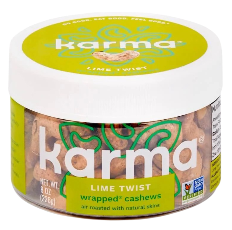 Karma Nuts Lime Twist Wrapped Cashews – Martie
