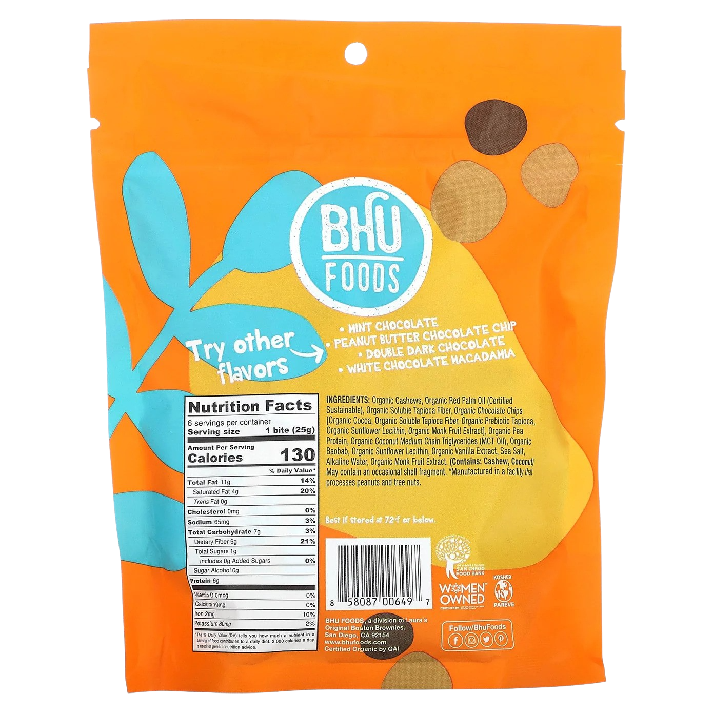 Bhu Foods Chocolate Chip Cookie Bites – Martie