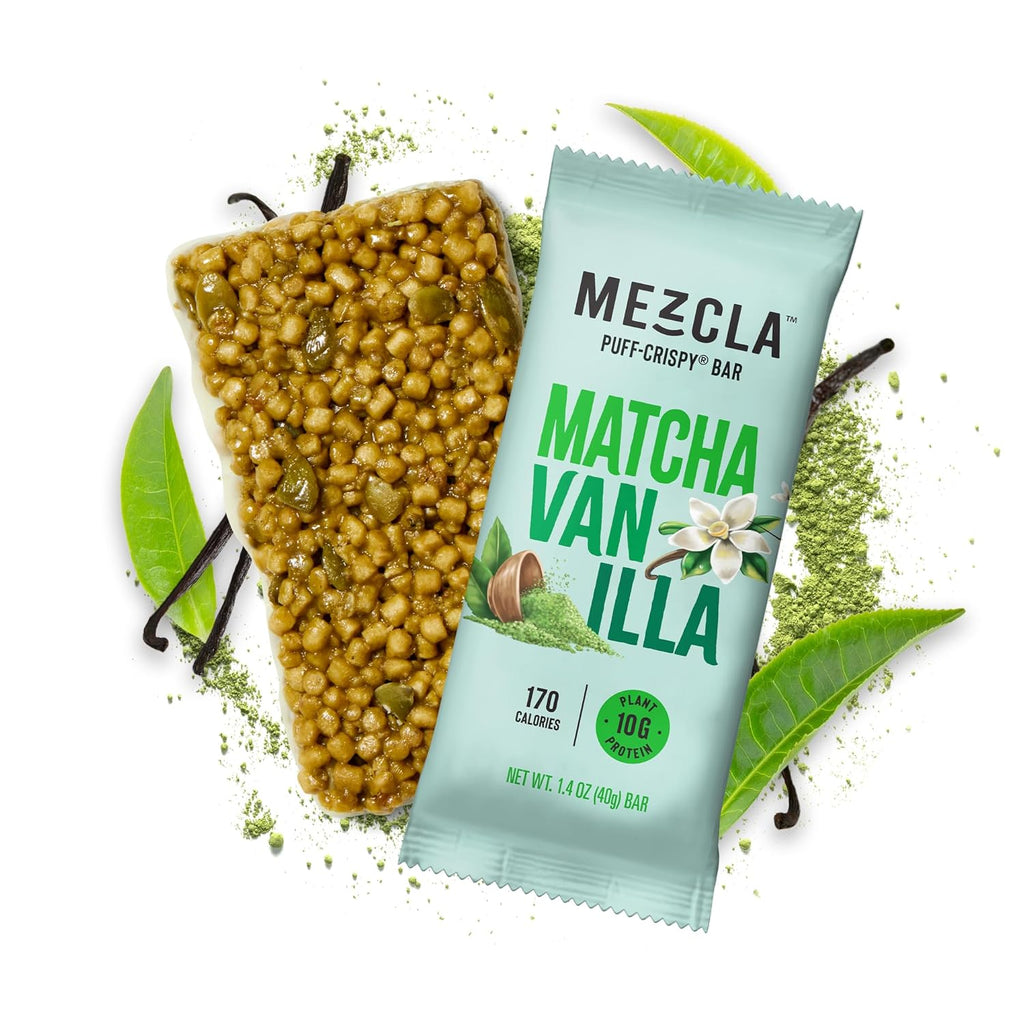 Mezcla Matcha Vanilla Puff Crispy Bar (12 CT) – Martie