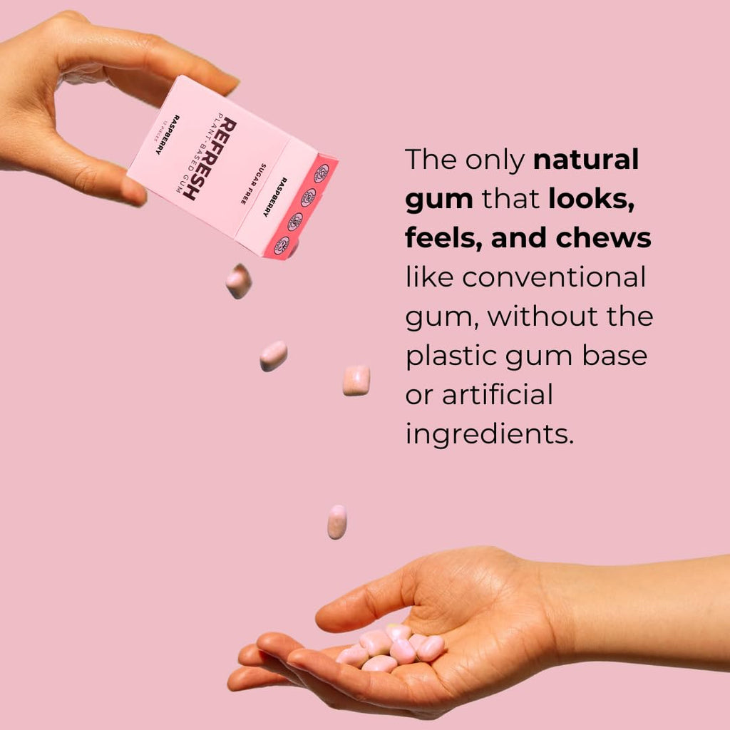 Refresh Gum Raspberry Plant Based Gum – Martie