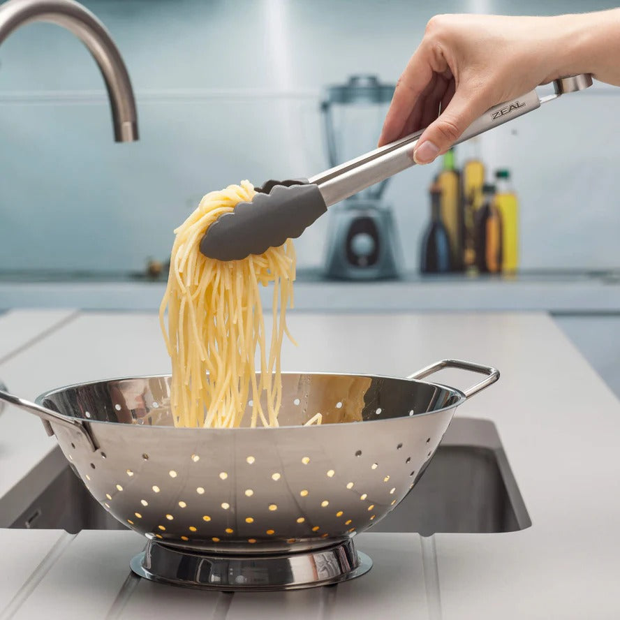 Silicone Cook's Tongs - Dark Grey – Martie