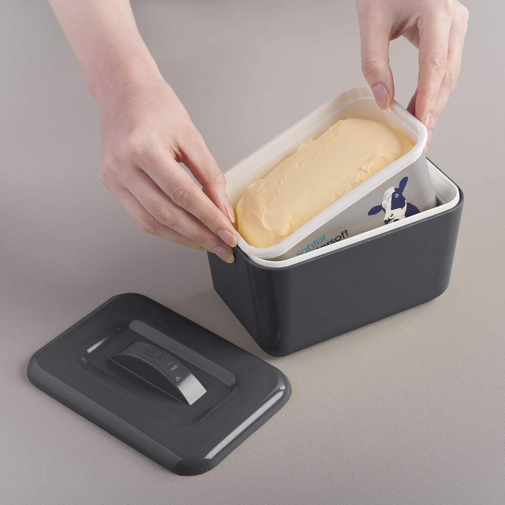 Double Walled Insulated Butter Dish - Dark Gray – Martie