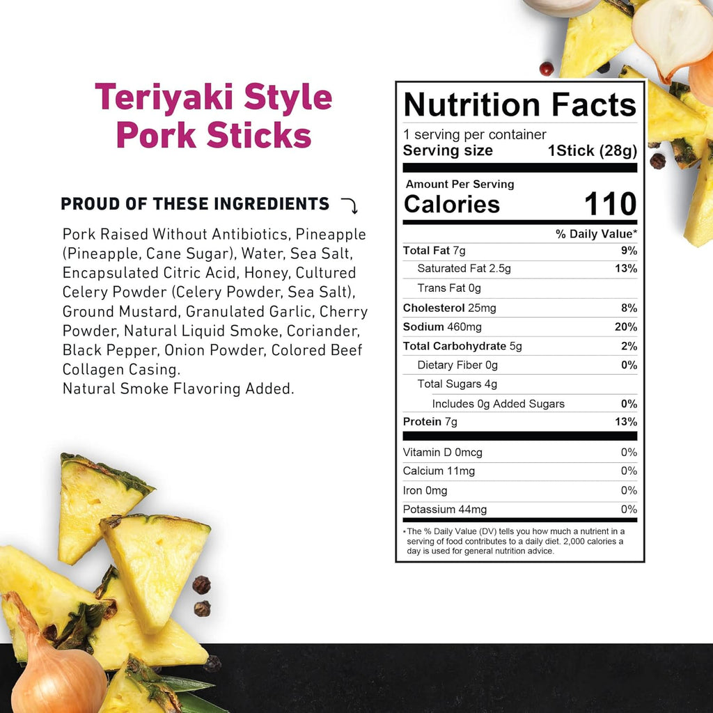 Country Archer Pineapple Pork Meat Sticks (18 CT) – Martie
