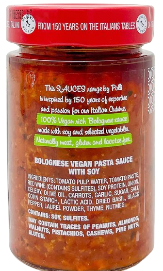 Polli Sauce Bolognese - Vegan – Martie