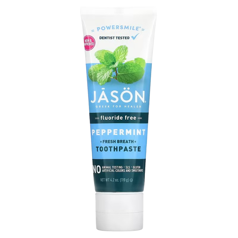 Jason PowerSmile Whitening Toothpaste Fluoride Free Peppermint – Martie