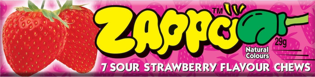 Zappo Sour Strawberry Flavor Chews (30 CT) – Martie