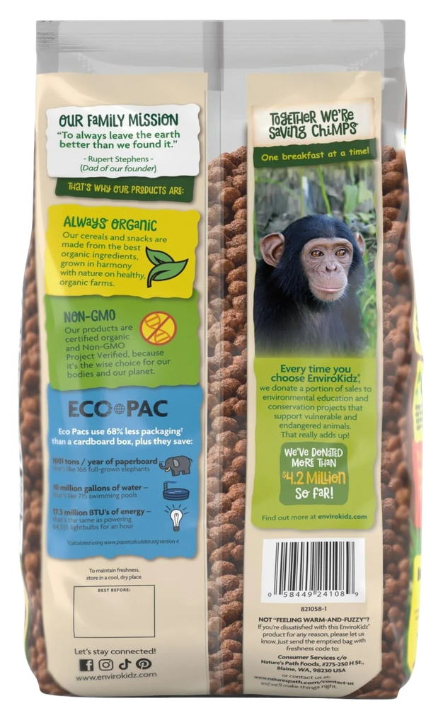 Nature's Path Organic Envirokidz: Choco Chimps Chocolate Flavored ...