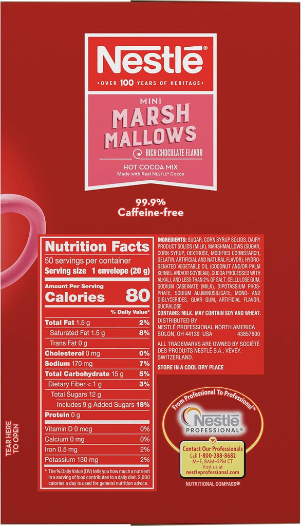 Nestle Hot Cocoa Mix - Mini Marshmallows with Rich Milk Chocolate ...
