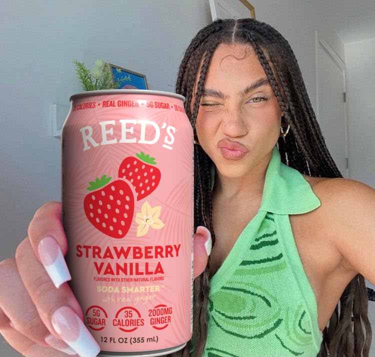Reeds Strawberry Vanilla Functional Soda (12 Pack) – Martie
