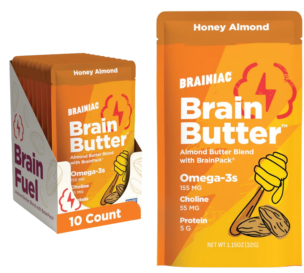 Braniac Foods Brain Butter- Almond Honey (10 Pack) – Martie