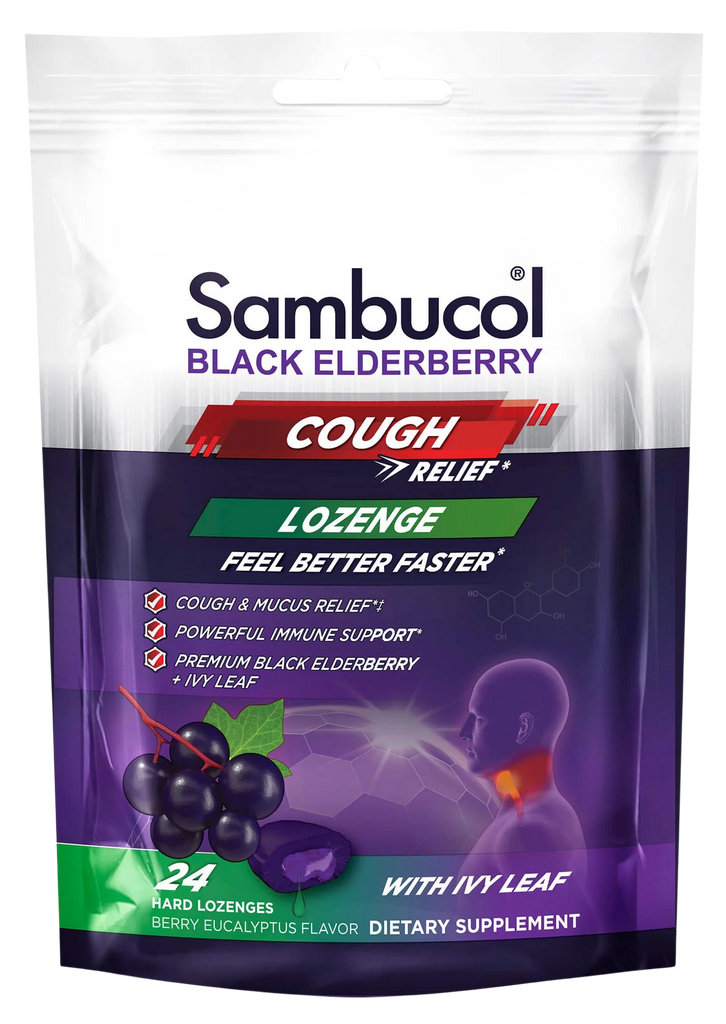 Sambucol Black Elderberry Cough Relief Lozenge (24 CT) – Martie