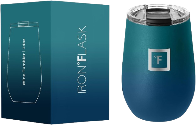 Iron Flask 14 Oz Wine Tumbler Dark Night Martie