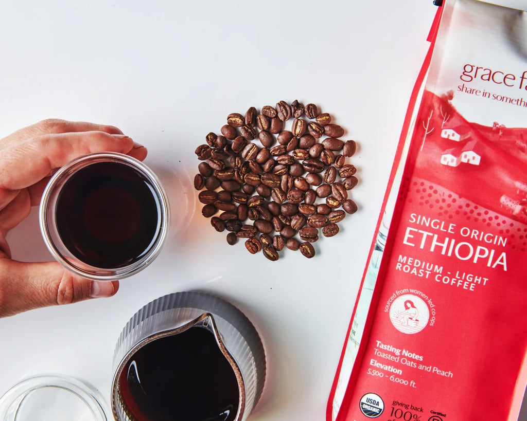 Grace Farms Single Origin Ethiopia Medium-Light Roast - Whole Bean ...
