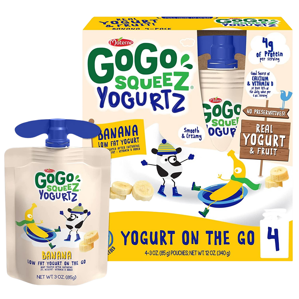GoGo squeeZ Banana Squeeze Yogurt (4 Pack) – Martie