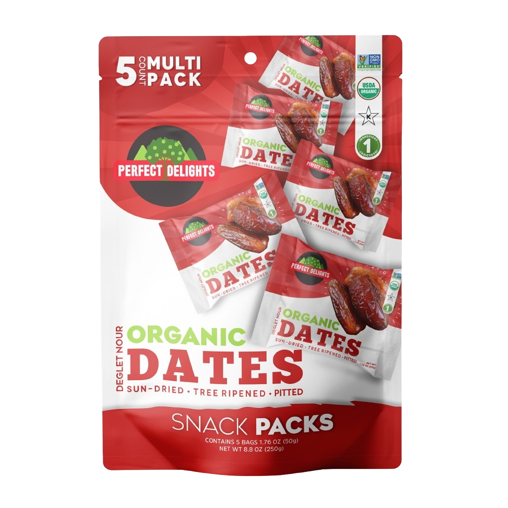 Perfect Delights Organic Dates Snack Packs (5 CT) – Martie