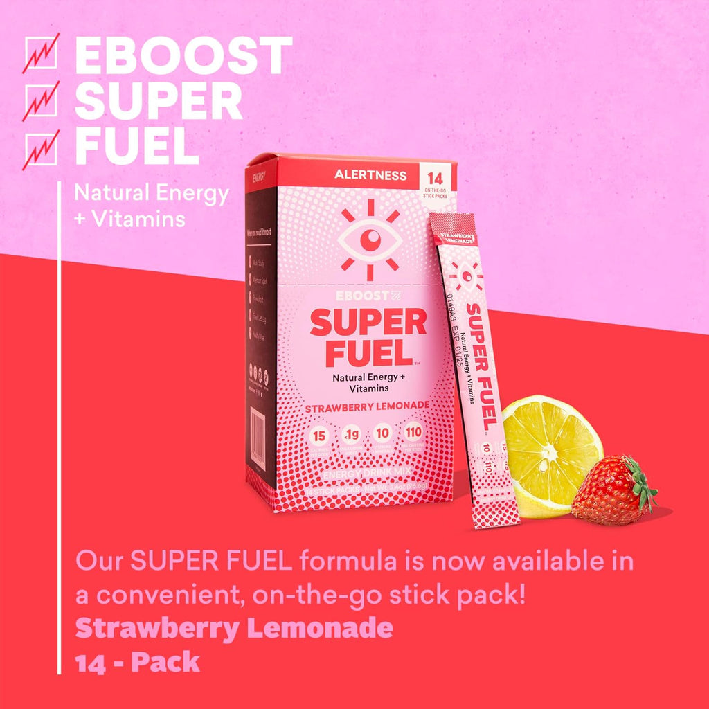 EBOOST Strawberry Lemonade Super Fuel Energy Powder Stick – Martie