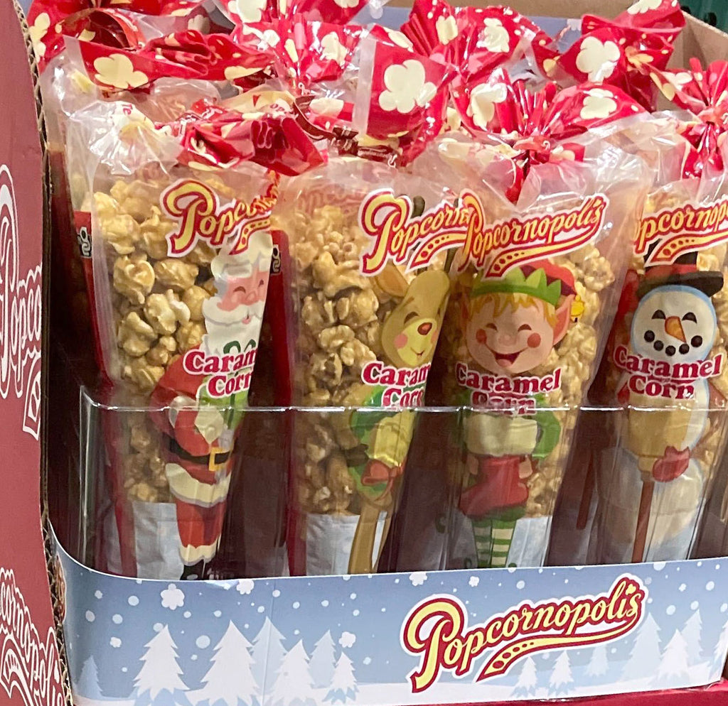 Popcornopolis Popcorn Cone Holiday Caramel – Martie