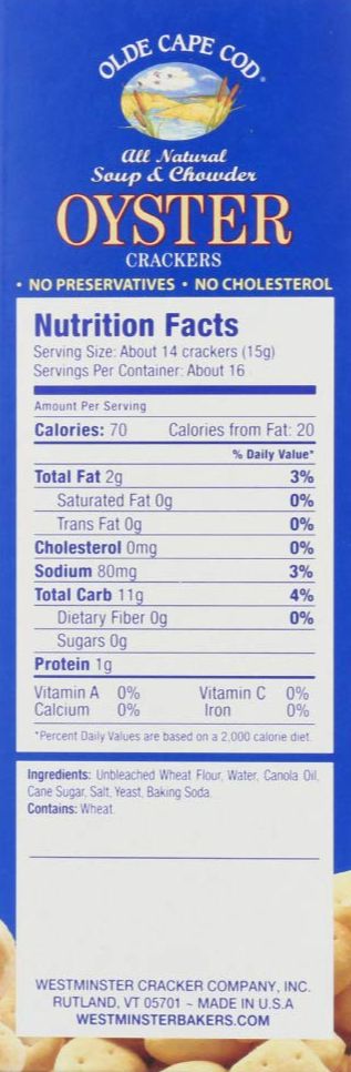 Olde Cape Cod Oyster Crackers – Martie