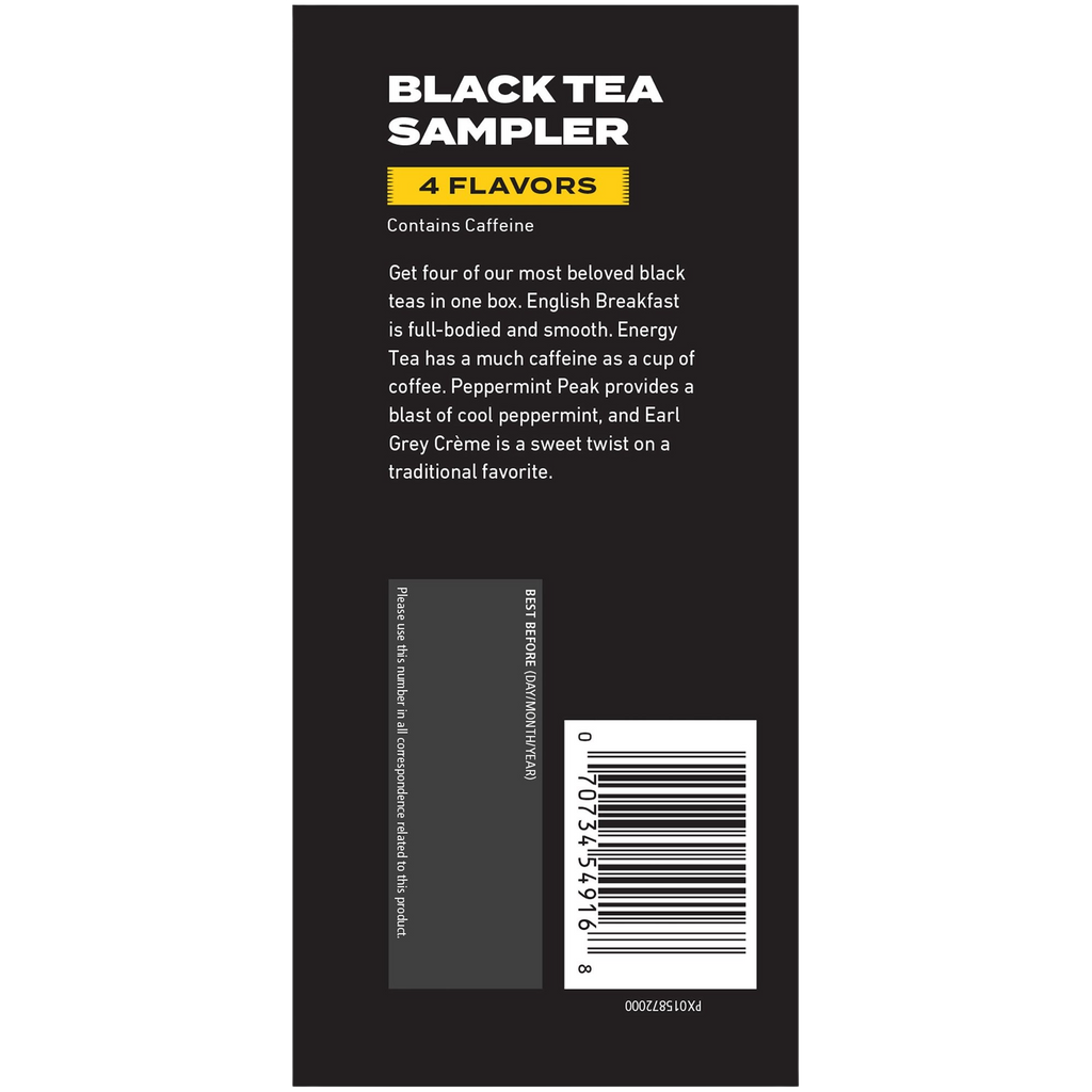 Celestial Seasonings Black Tea Sampler - English Breakfast, Energy Tea ...