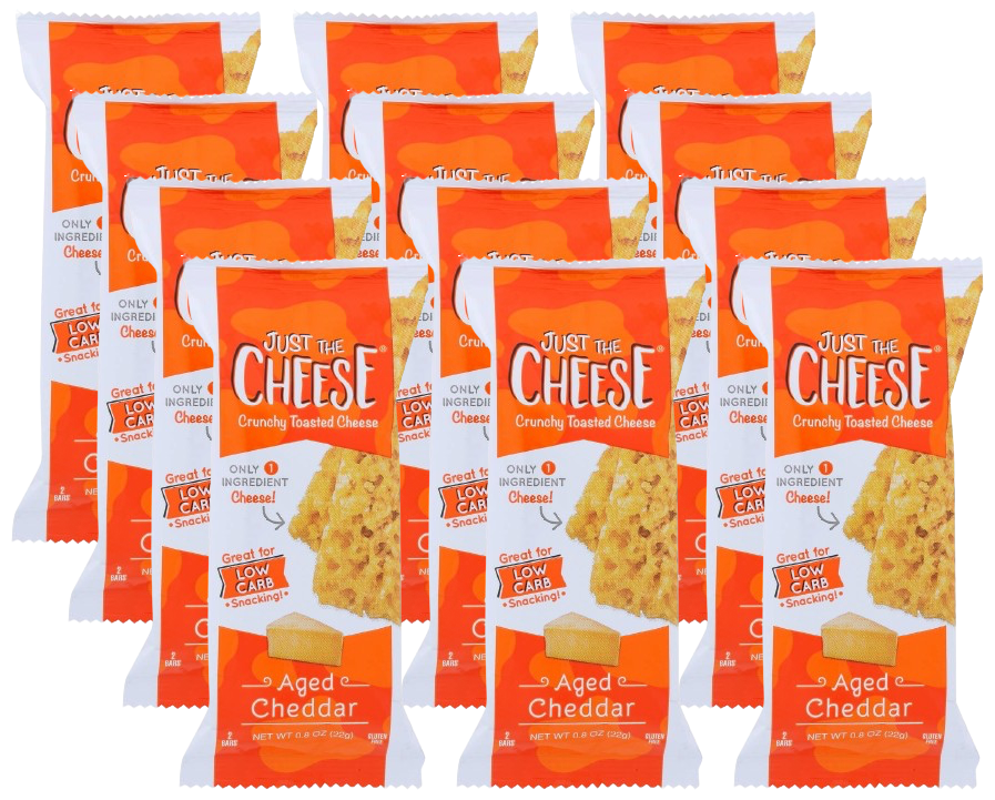 Just The Cheese Aged Cheddar Cheese Snack Bar (12 Pack) – Martie