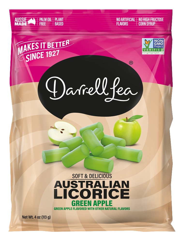 Darrell Lea Natural Green Apple Licorice – Martie