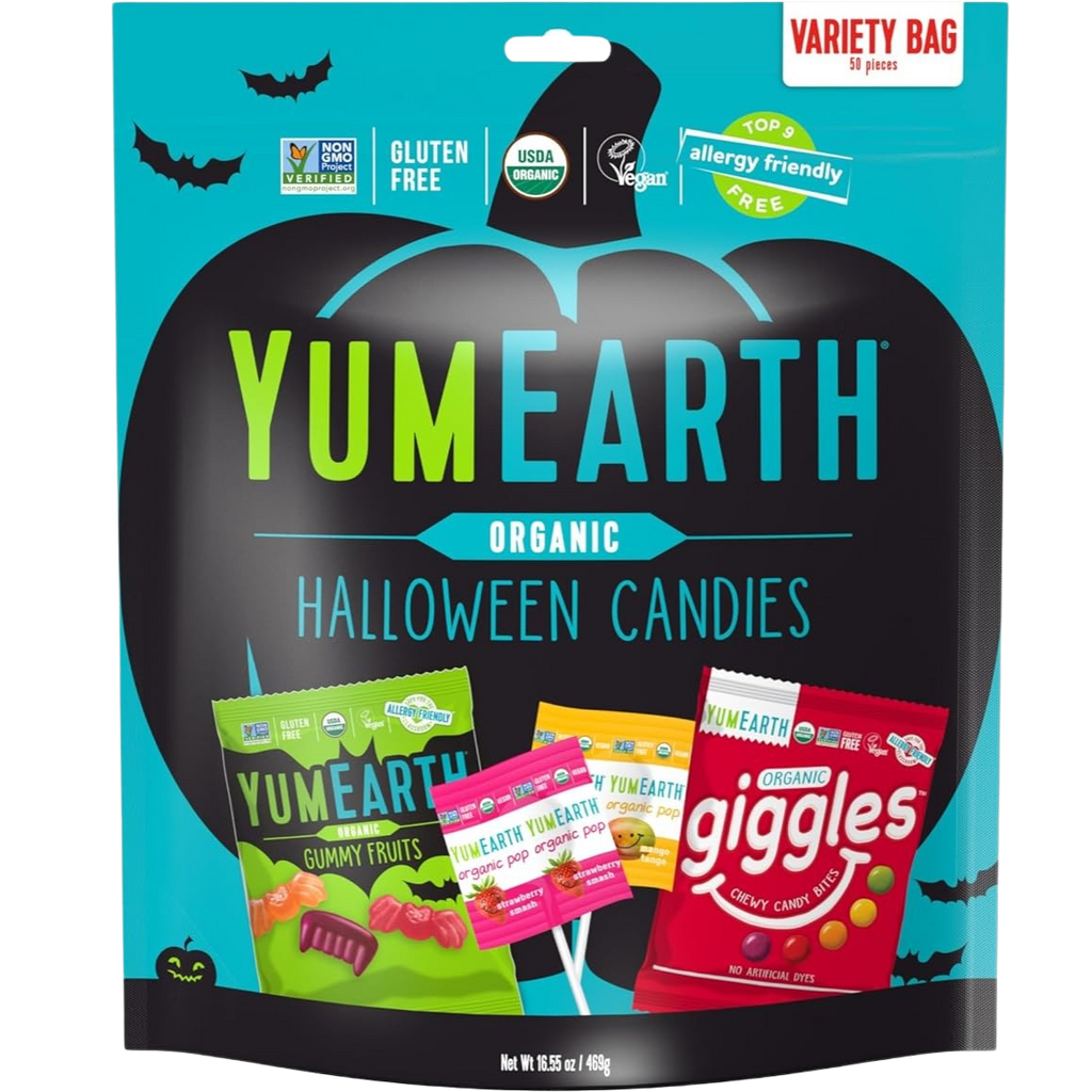 YumEarth Organic Halloween Candies - Variety Pack (Gummy Fruits ...