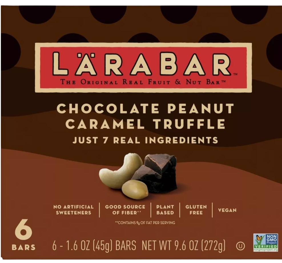 LÄRABAR Chocolate Peanut Caramel Truffle Bars (6 Bars) – Martie