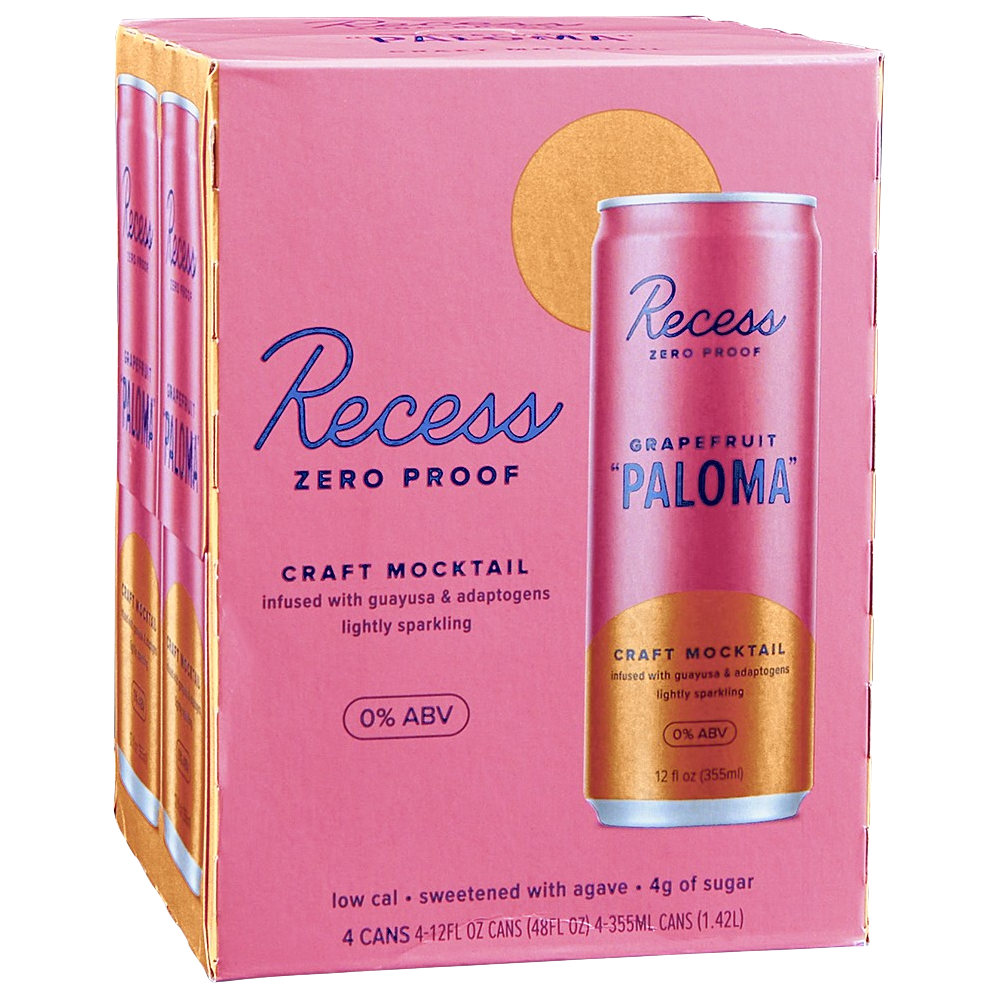 Recess Zero Proof Grapefruit Paloma Mocktail (4 Pack) – Martie