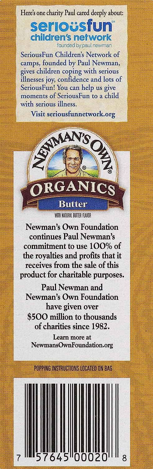 Newman's Own Organic Butter Microwave Popcorn – Martie