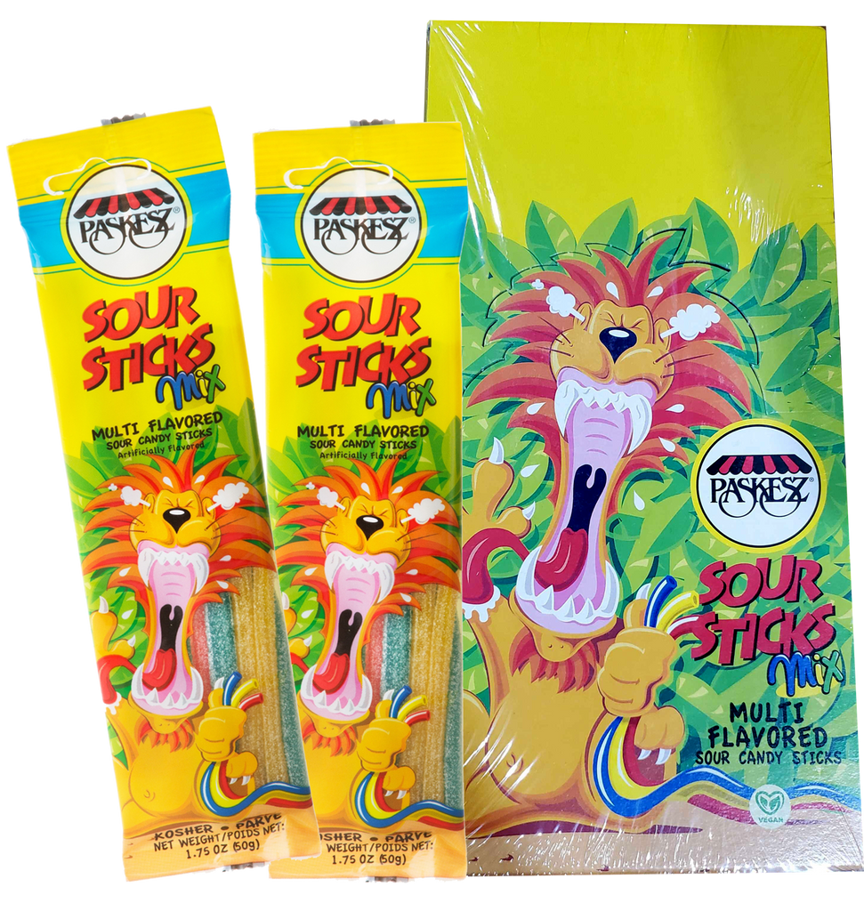 Paskesz Sour Mix Candy Stick (24 Pack) – Martie
