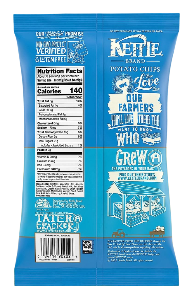Kettle Foods Farmstand Ranch Potato Chips – Martie