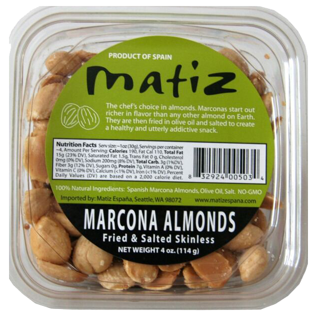 Matiz Marcona Fried Salted Almond Tubs – Martie