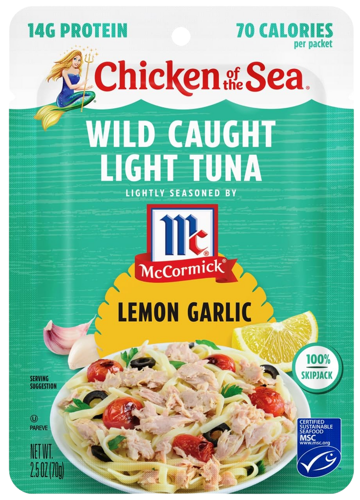 Chicken Of The Sea Wild Caught Light Tuna Lemon Garlic(12 Pack) – Martie