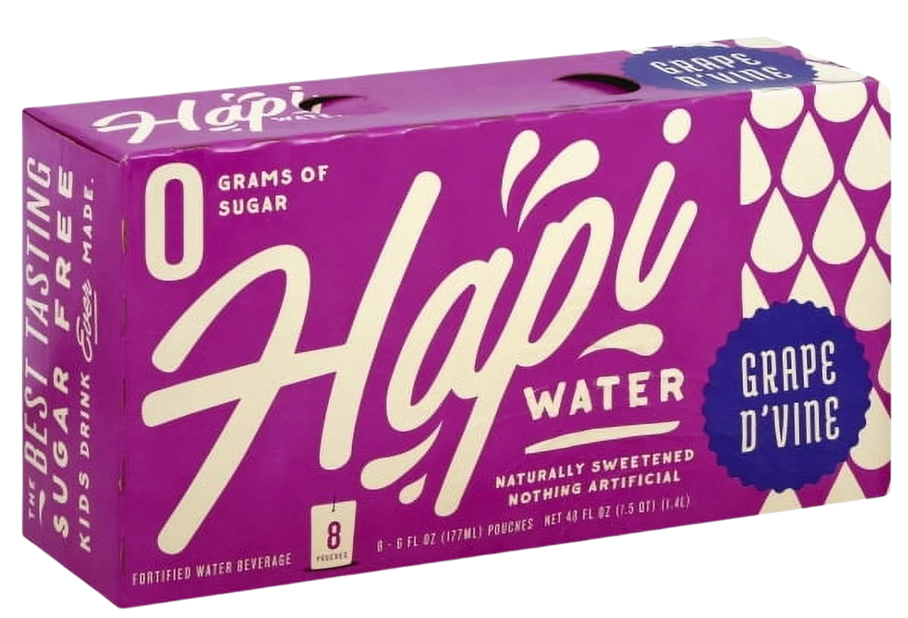 Hapi Water Grape Divine (8 Pack) – Martie