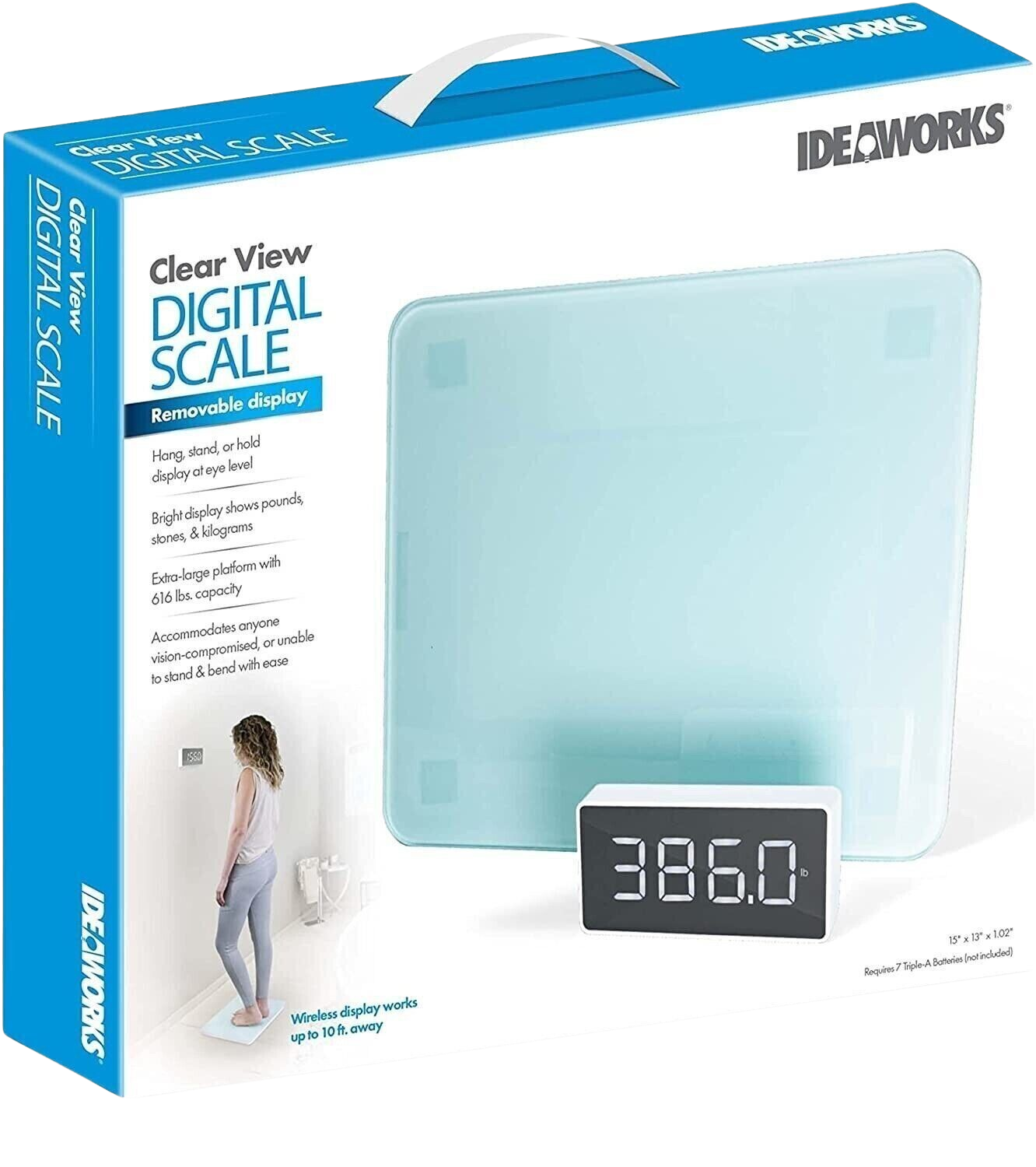 Ideaworks Clear View Wireless Display Scale – Martie
