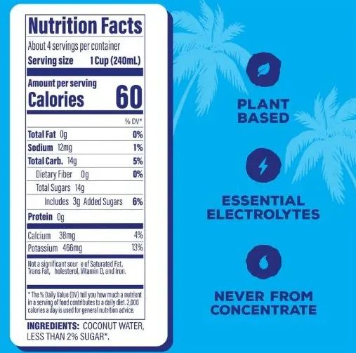 C20 Organic Original Coconut Water – Martie