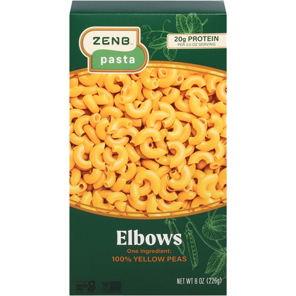 Zenb Pasta Yellow Pea Elbow Pasta – Martie