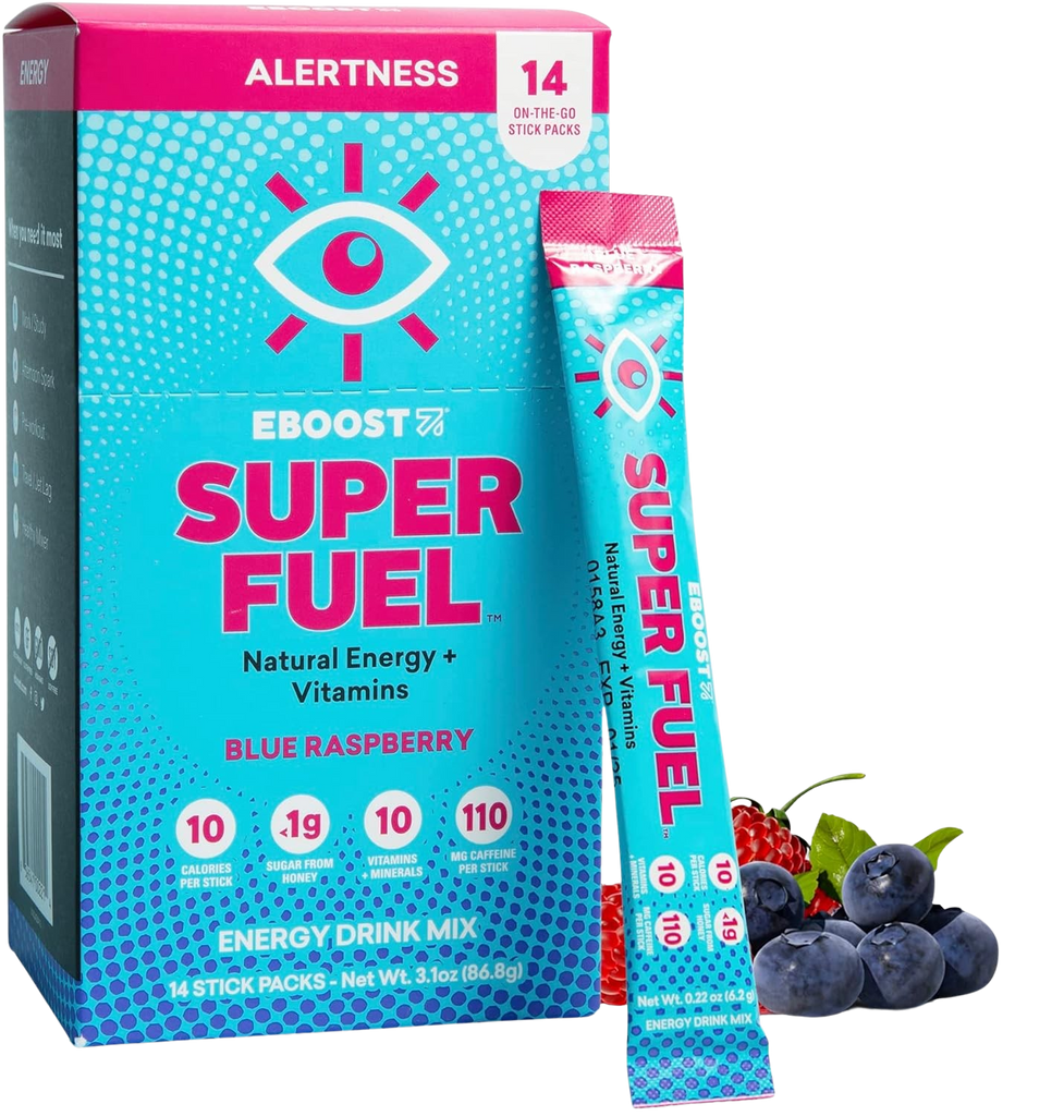 EBOOST Blue Raspberry Super Fuel Energy Powder Stick – Martie