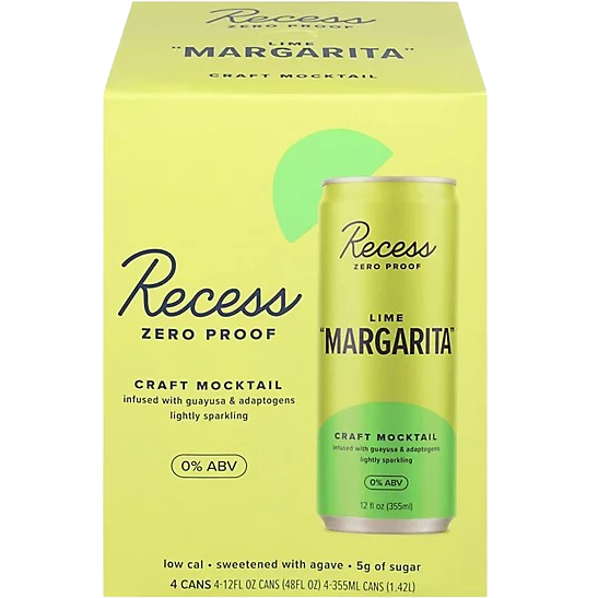 Recess Zero Proof Lime Margarita Mocktail (4 Pack) – Martie