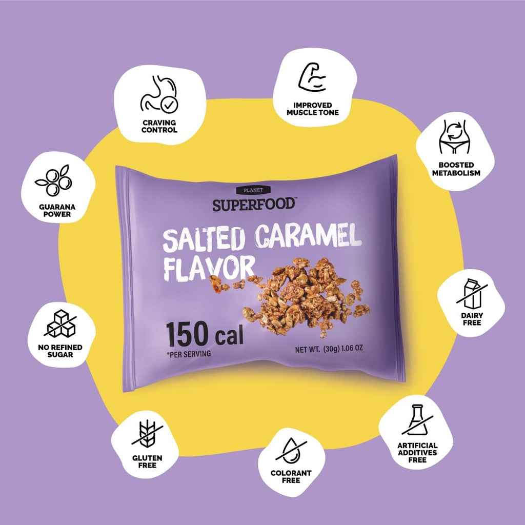 Planet Superfood Organic Salted Caramel Flavor Seed Granolas - Brain ...