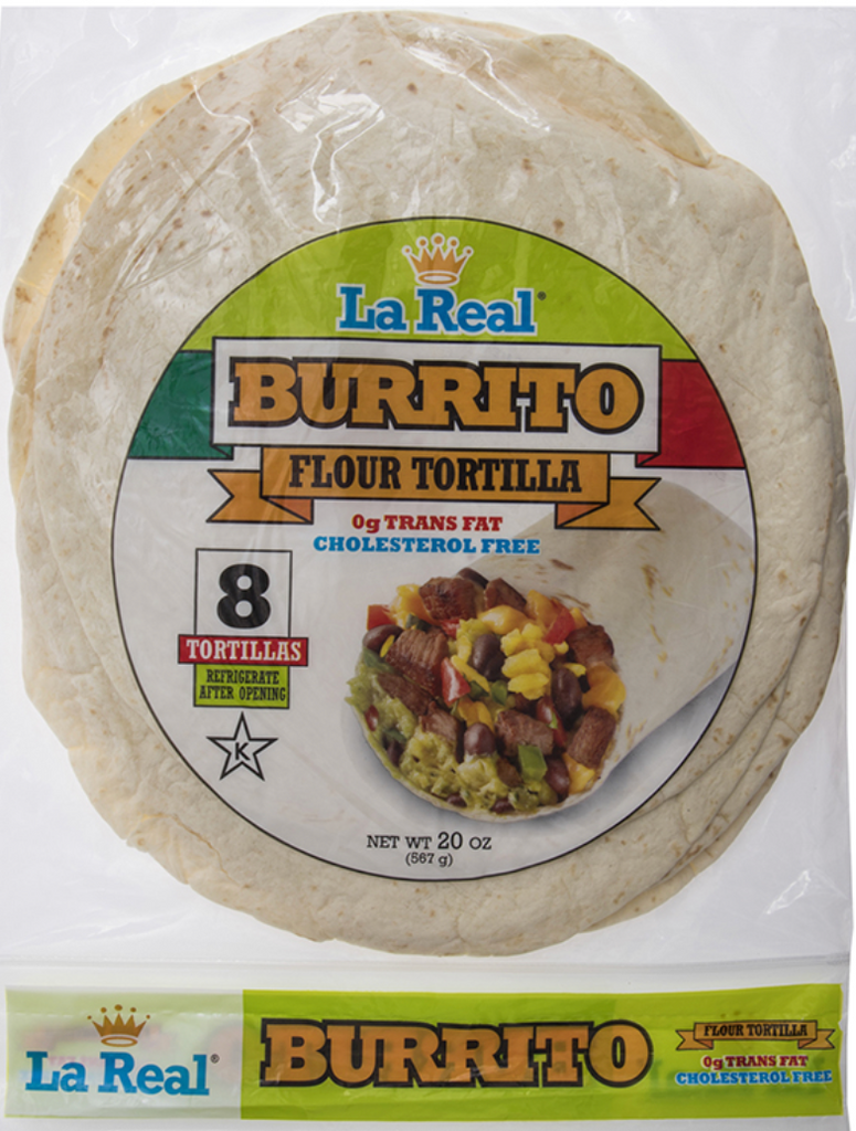 La Real 10 in Flour Tortilla Burrito Size (8 CT) – Martie