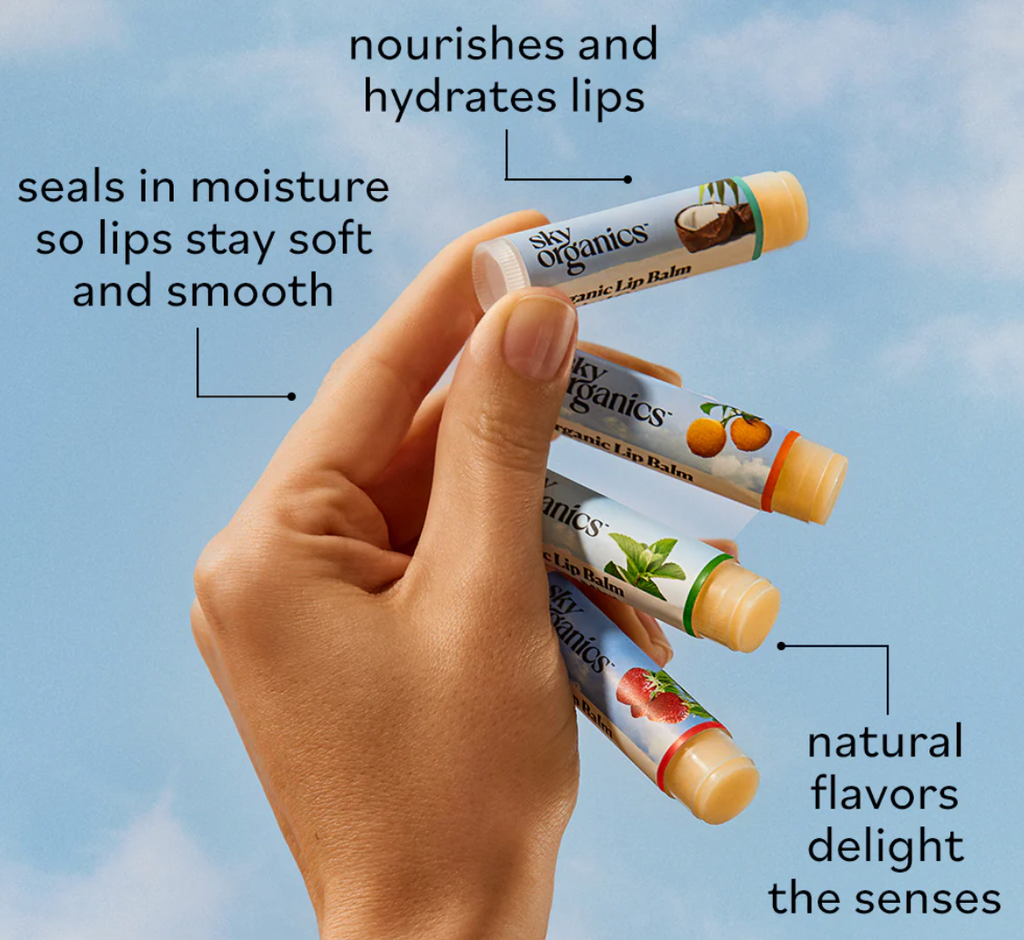 Sky Organics Lip Balm Varity Pack (4 ct) – Martie