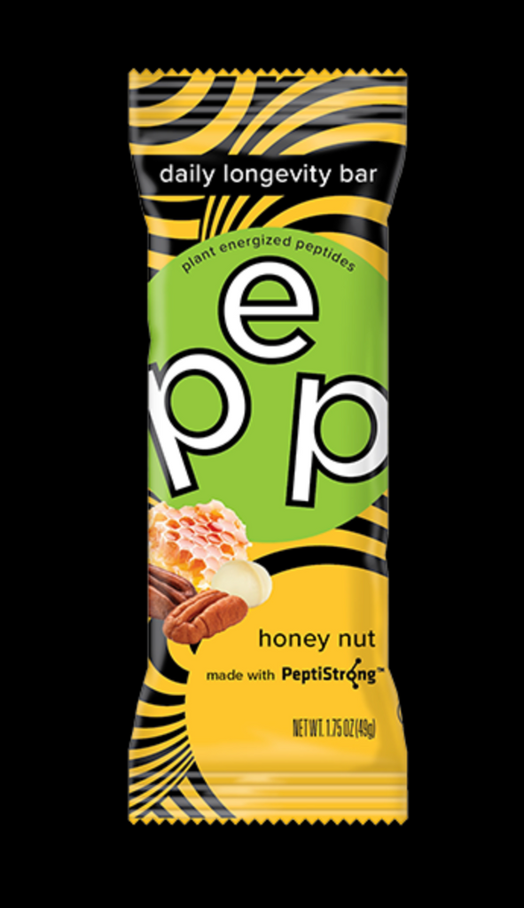 Plant Energized Peptides Honey Nut PEP Bar (12 Pack) – Martie